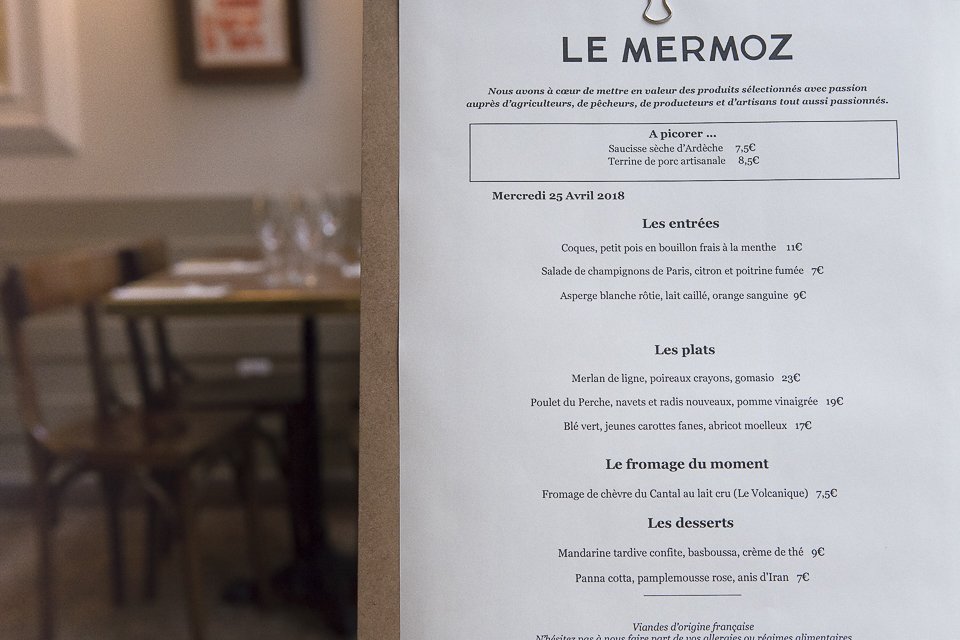 Le Mermoz - Restaurant vivifiant du 8ème arrondissement de Paris
